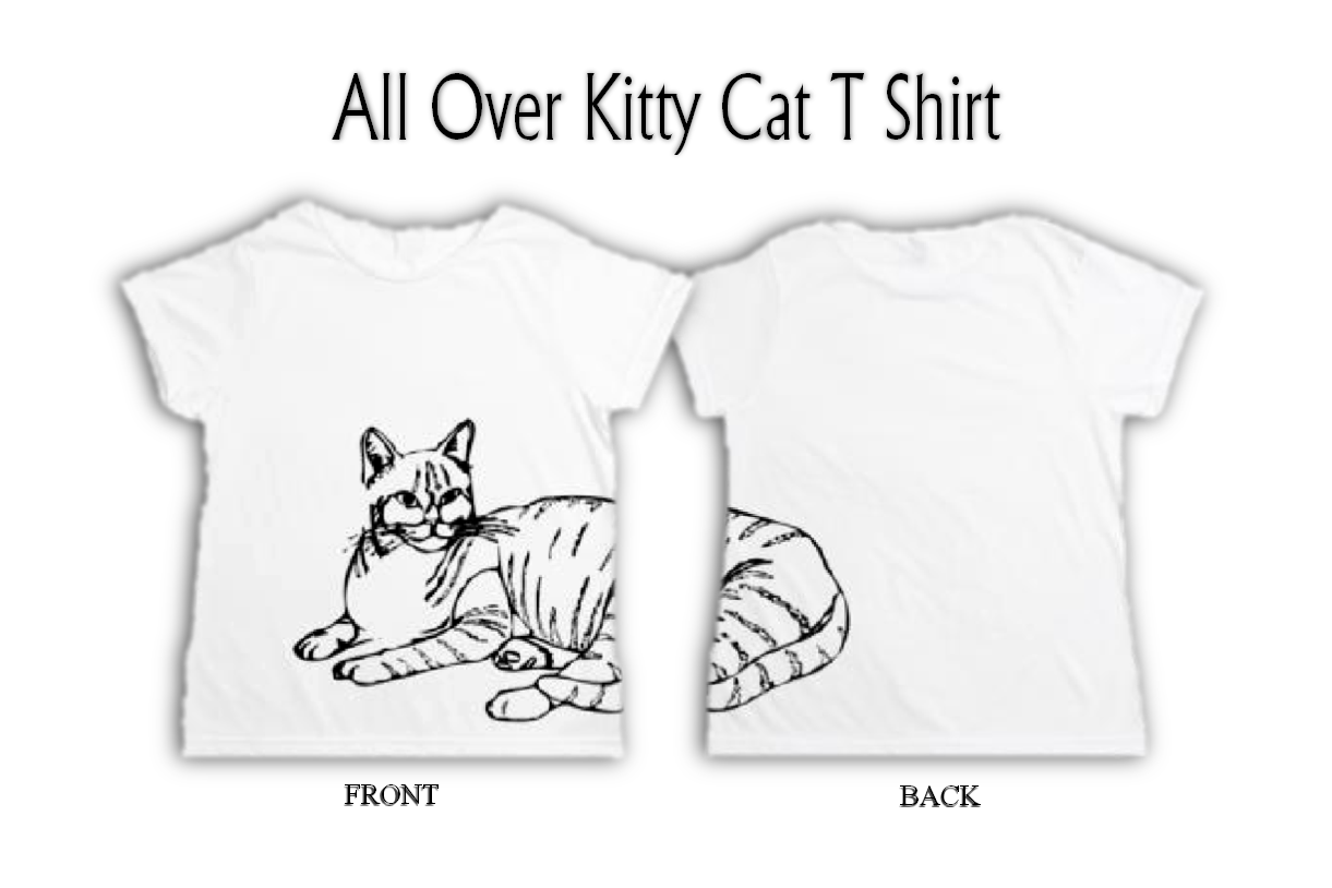 All Over Cat Women's Print T-Shirt ~ Awesome New Gift Ideas