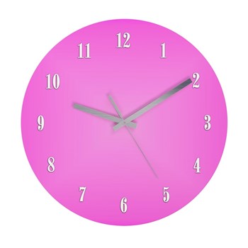 Pink Frameless Wall Clock ~ Awesome Ideas
