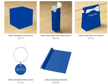 Solid Cobalt Blue Gift Wrap and Boxes ~ Awesome Ideas