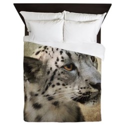 Snow Leopard Queen Duvet by JaiArt ~ Awesome Ideas