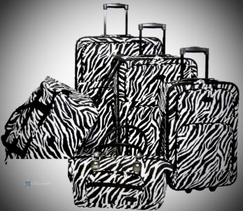 American Flyer Barnum 6-Piece Luggage Set, Zebra Luggage Set ~ Awesome ...